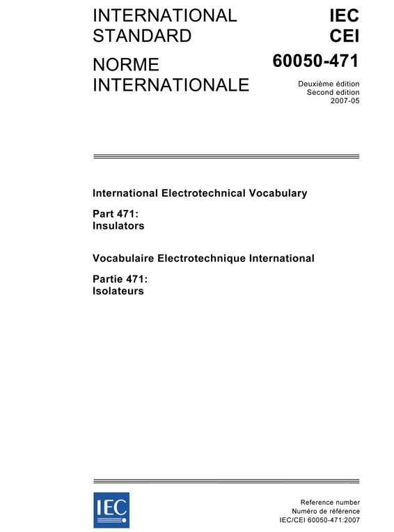 IEC 60050-471:2007 - IEC Standards - VDE Publishing House