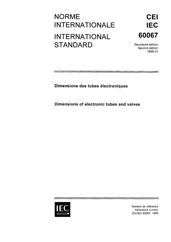 IEC 60067:1966 - IEC-Normen - VDE VERLAG