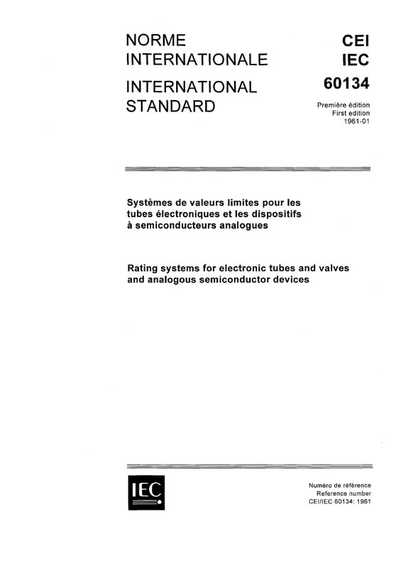 IEC 60134:1961 - IEC Standards - VDE Publishing House