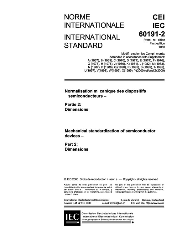 IEC 60191-2:1966 - IEC-Normen - VDE VERLAG