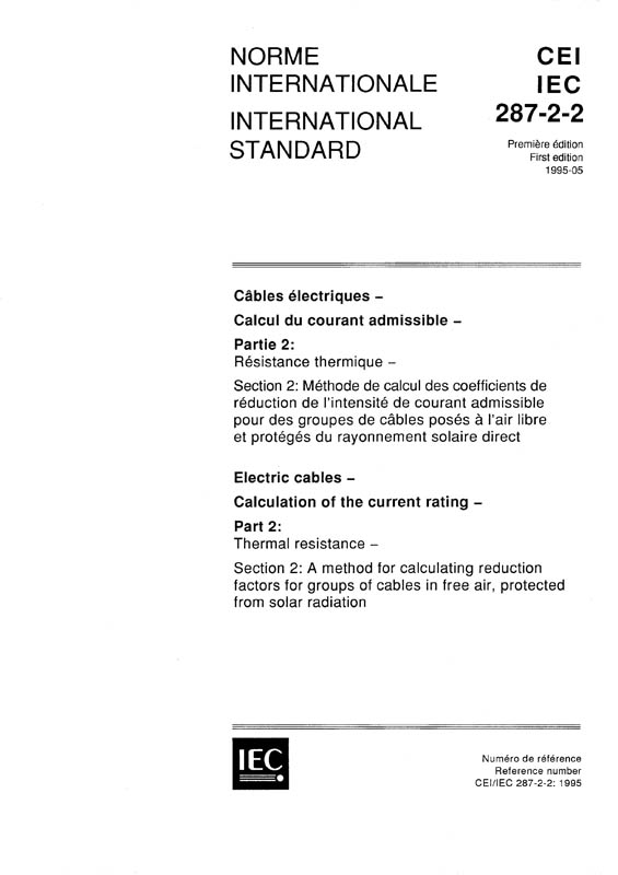 IEC 60287-2-2:1995 - IEC-Normen - VDE VERLAG