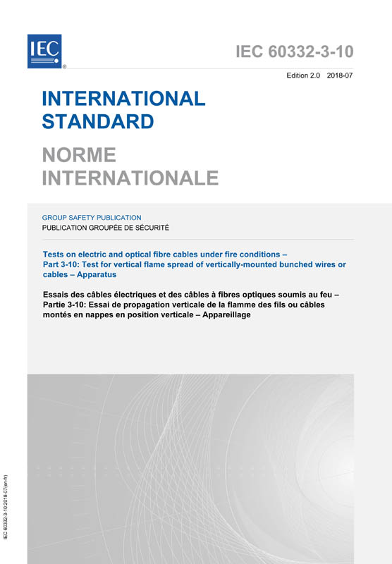IEC 60332-3-10:2018 - IEC Standards - VDE Publishing House