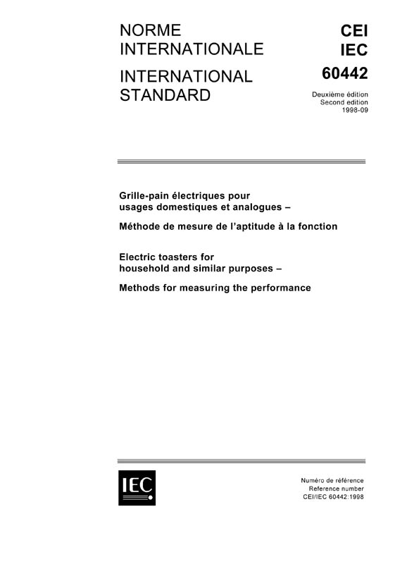 IEC 60442:1998 - IEC Standards - VDE Publishing House