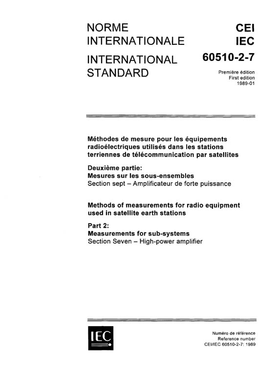 IEC 60510-2-7:1989 - IEC-Normen - VDE VERLAG