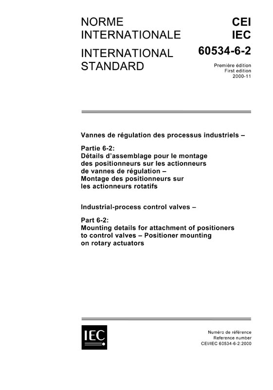 IEC 60534-6-2:2000 - IEC-Normen - VDE VERLAG
