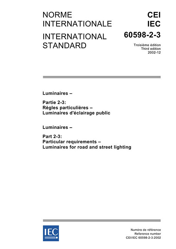 IEC 60598-2-3:2002 - IEC-Normen - VDE VERLAG