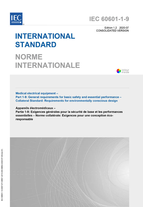 IEC 60601-1-9:2007+AMD1:2013+AMD2:2020 CSV (Consolidated Version) - IEC ...