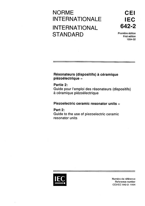 IEC 60642-2:1994 - IEC Standards - VDE Publishing House