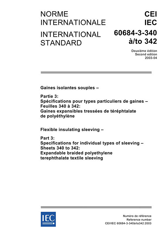 IEC 60684-3-340:2003 - IEC-Normen - VDE VERLAG