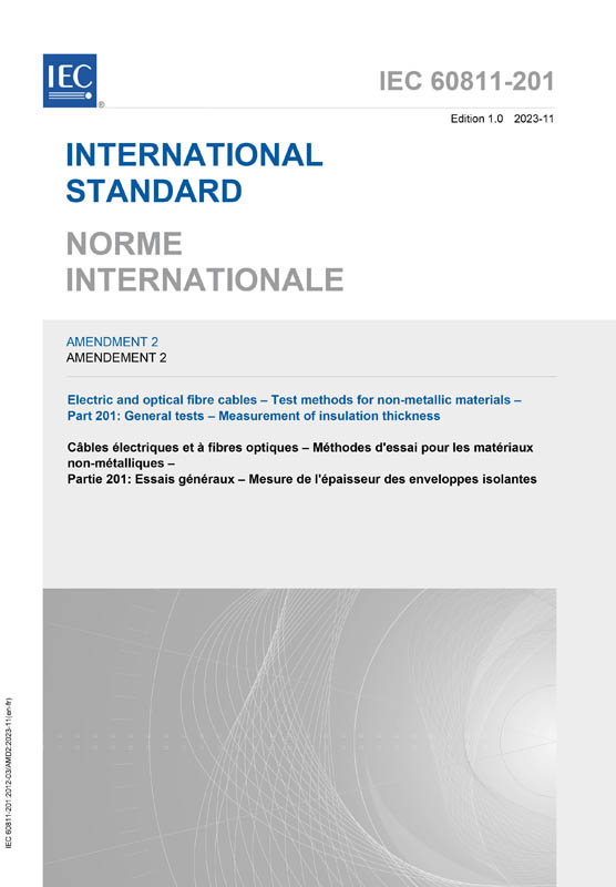 IEC 60811-201:2012/AMD2:2023 - IEC Standards - VDE Publishing House