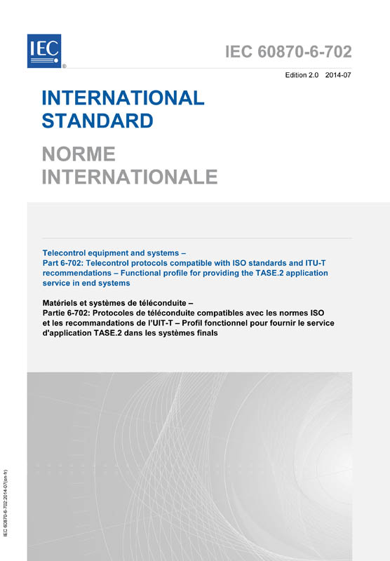 IEC 60870-6-702:2014 - IEC Standards - VDE Publishing House