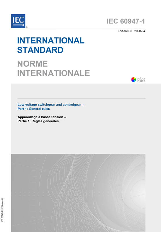 IEC 60947-1:2020 - IEC-Normen - VDE VERLAG
