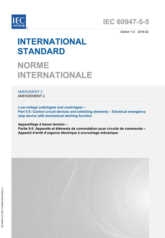 IEC 60947-5-5:1997/AMD2:2016 - IEC Standards - VDE Publishing House