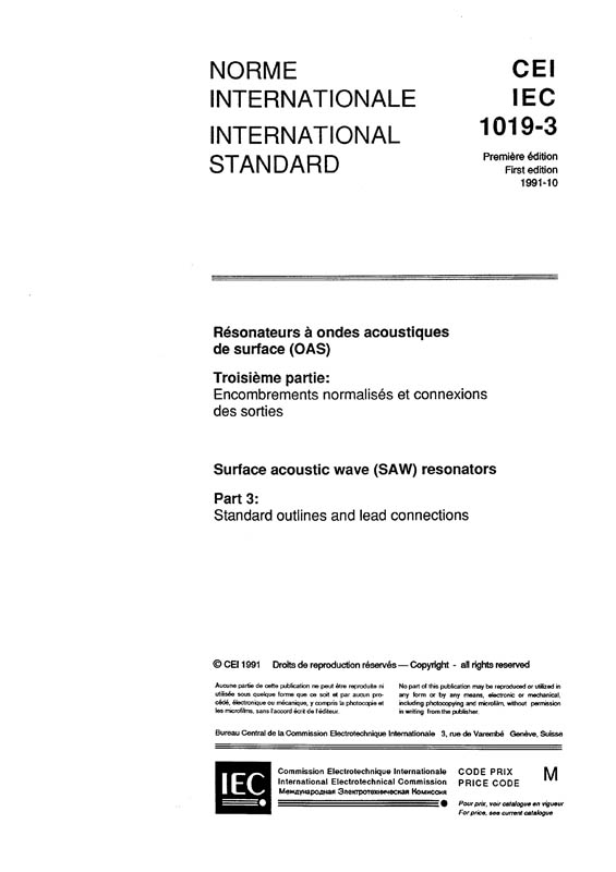 IEC 61019-3:1991 - IEC-Normen - VDE VERLAG