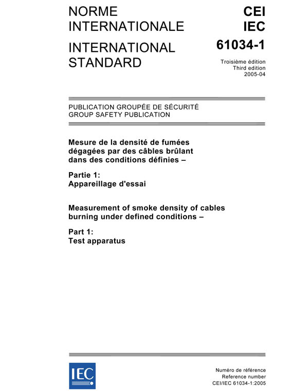 IEC 61034-1:2005 - IEC Standards - VDE Publishing House