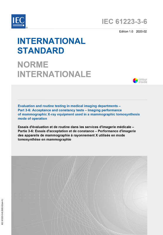 IEC 61223-3-6:2020 - IEC Standards - VDE Publishing House