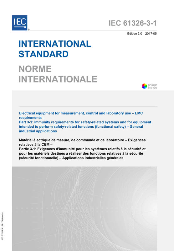 IEC 61326-3-1:2017 - IEC Standards - VDE Publishing House