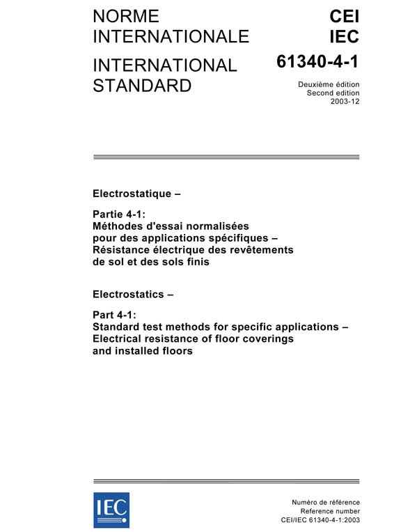 IEC 61340-4-1:2003 - IEC-Normen - VDE VERLAG