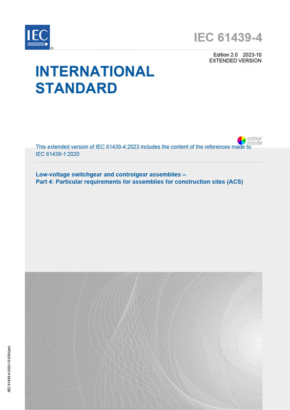 IEC 61439-4:2023 EXV - IEC Standards - VDE Publishing House