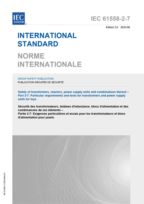 IEC 61558-2-7:2023 - IEC-Normen - VDE VERLAG