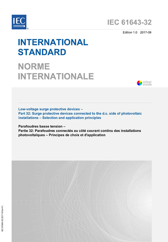 IEC 61643-32:2017 - IEC-Normen - VDE VERLAG