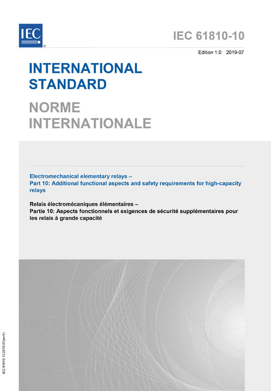 IEC 61810-10:2019 - IEC-Normen - VDE VERLAG