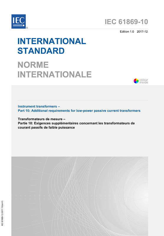 IEC 61869-10:2017 - IEC-Normen - VDE VERLAG