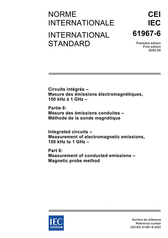IEC 61967-6:2002 - IEC Standards - VDE Publishing House