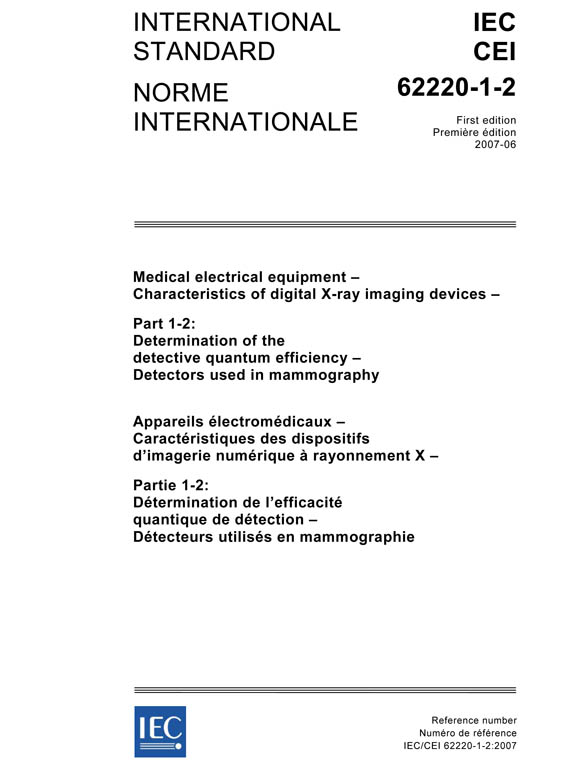 IEC 62220-1-2:2007 - IEC Standards - VDE Publishing House
