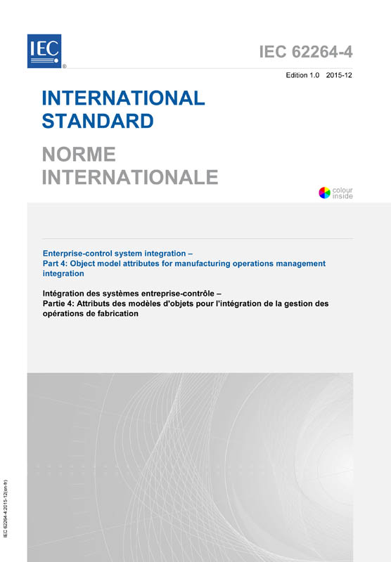 IEC 62264-4:2015 - IEC Standards - VDE Publishing House