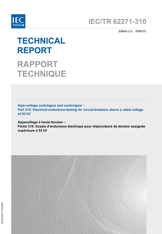 IEC TR 62271-310:2008 - IEC Standards - VDE Publishing House