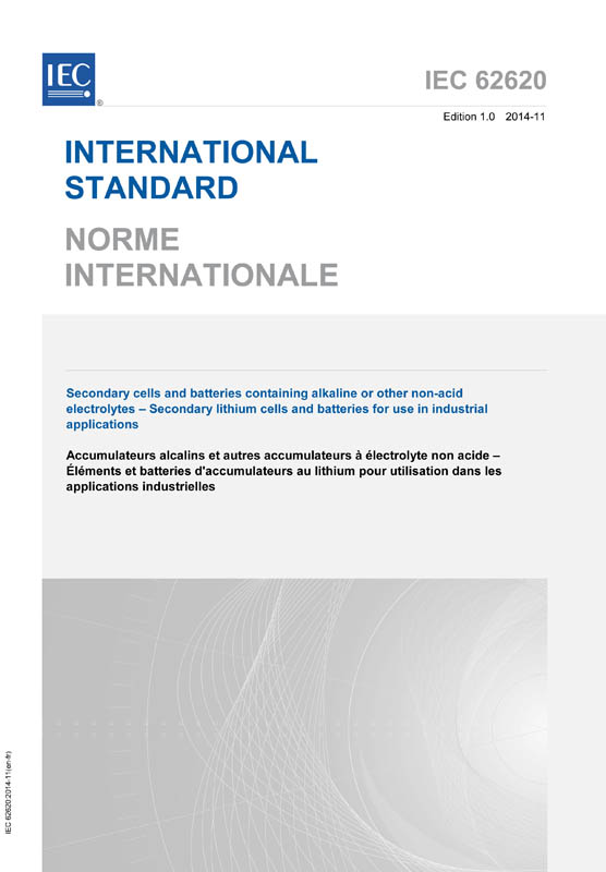 IEC 62620:2014 - IEC-Normen - VDE VERLAG