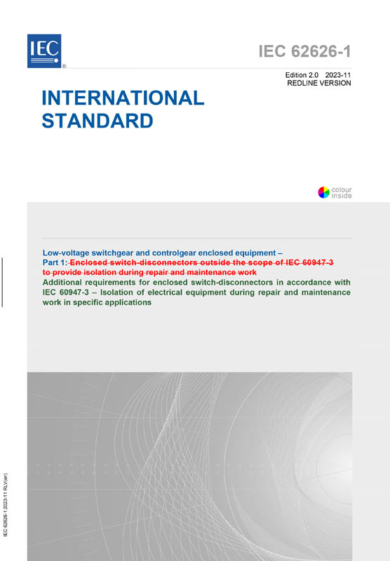 IEC 62626-1:2023 RLV - IEC Standards - VDE Publishing House