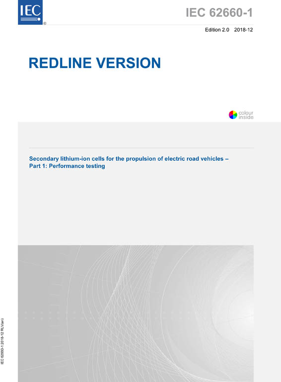 IEC 62660-1:2018 RLV - IEC Standards - VDE Publishing House