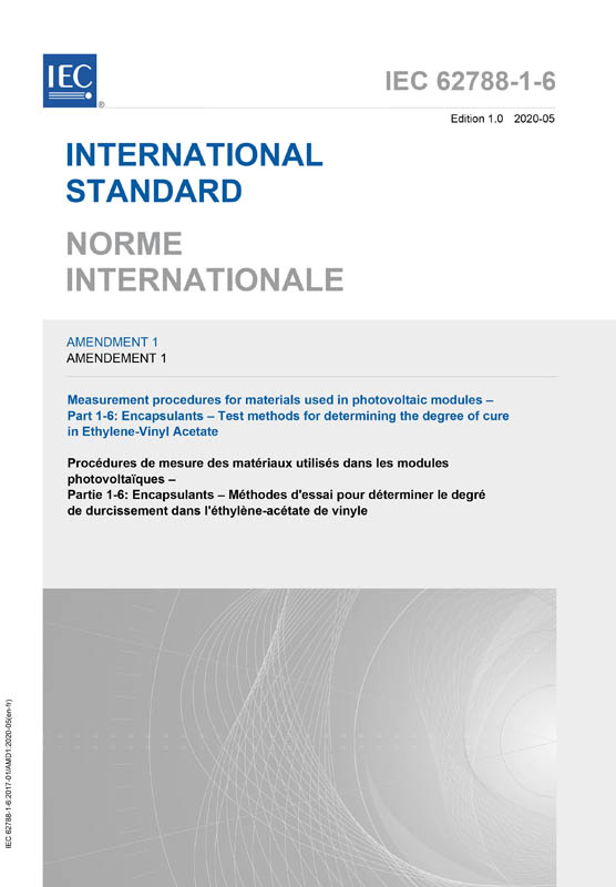 IEC 62788-1-6:2017/AMD1:2020 - IEC-Normen - VDE VERLAG