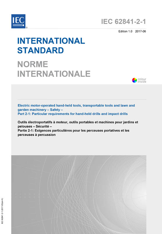 IEC 62841-2-1:2017 - IEC-Normen - VDE VERLAG