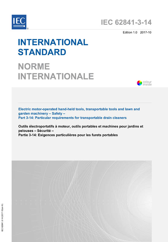 IEC 62841-3-14:2017 - IEC-Normen - VDE VERLAG