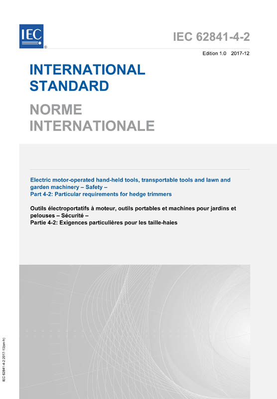 IEC 62841-4-2:2017 - IEC-Normen - VDE VERLAG