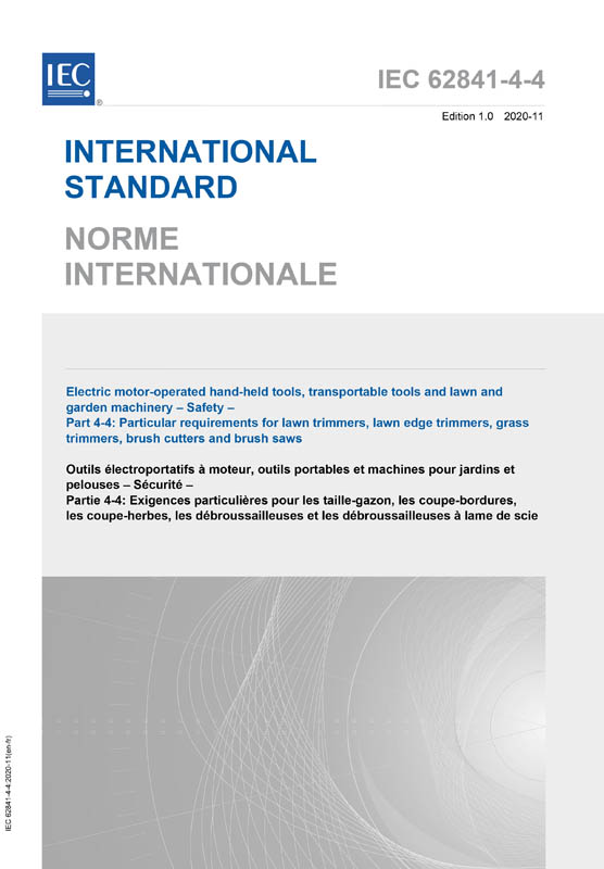 IEC 62841-4-4:2020 - IEC-Normen - VDE VERLAG