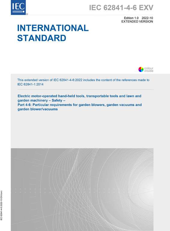 IEC 62841-4-6:2022 EXV - IEC Standards - VDE Publishing House