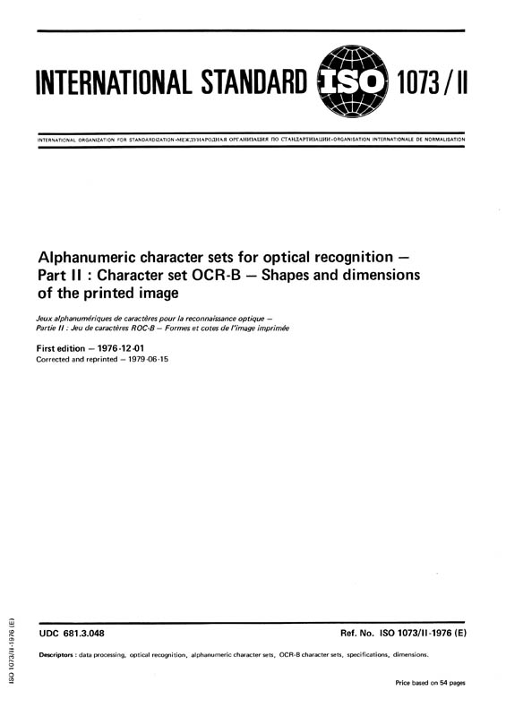 ISO 1073-2:1976 - IEC Standards - VDE Publishing House