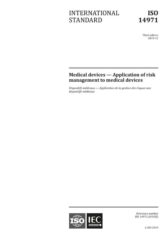 ISO 14971:2019 - IEC Standards - VDE Publishing House