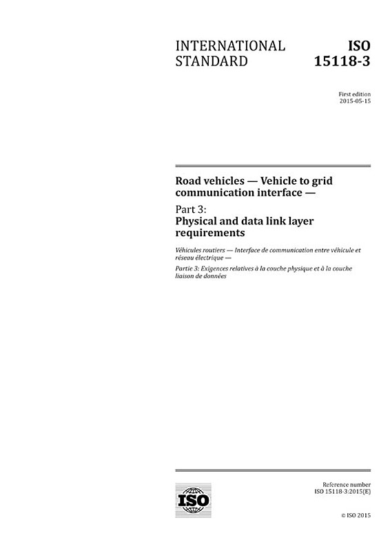 ISO 15118-3:2015 - IEC-Normen - VDE VERLAG