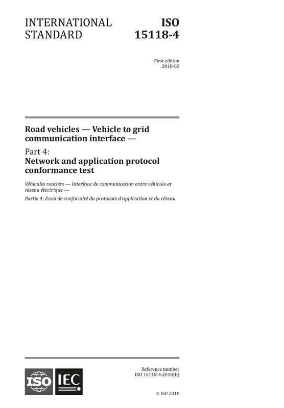 ISO 15118-4:2018 - IEC Standards - VDE Publishing House