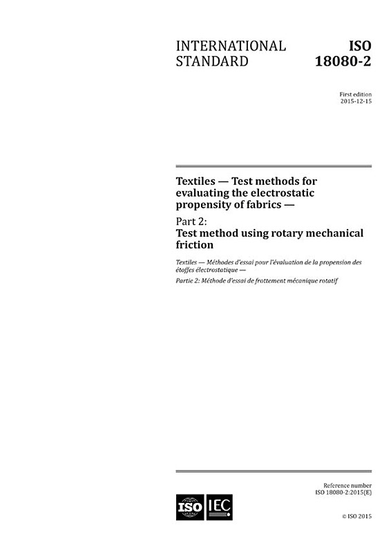 ISO 18080-2:2015 - IEC Standards - VDE Publishing House