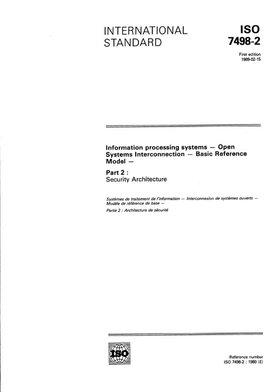 ISO 7498-2:1989 - IEC Standards - VDE Publishing House