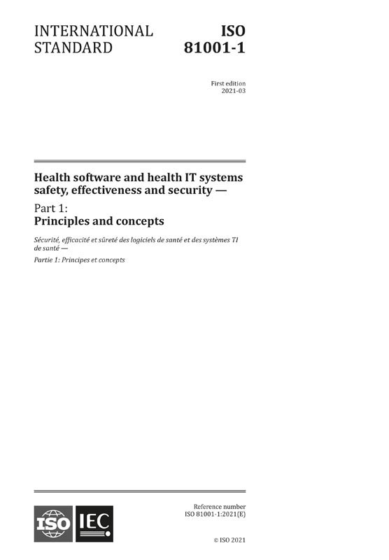 ISO 81001-1:2021 - IEC Standards - VDE Publishing House