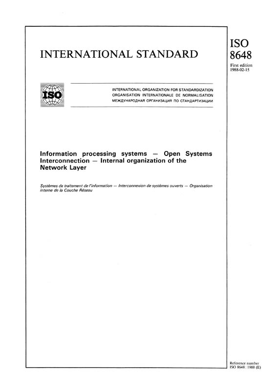 ISO 8648:1988 - IEC Standards - VDE Publishing House