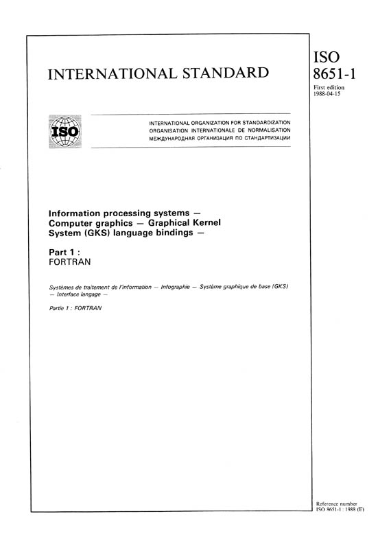 ISO 8651-1:1988 - IEC-Normen - VDE VERLAG