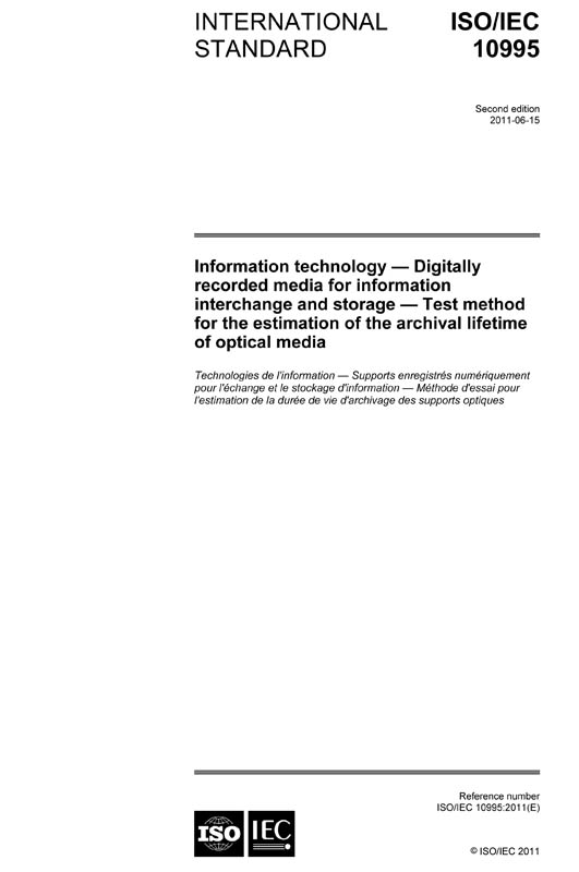 ISO/IEC 10995:2011 - IEC Standards - VDE Publishing House